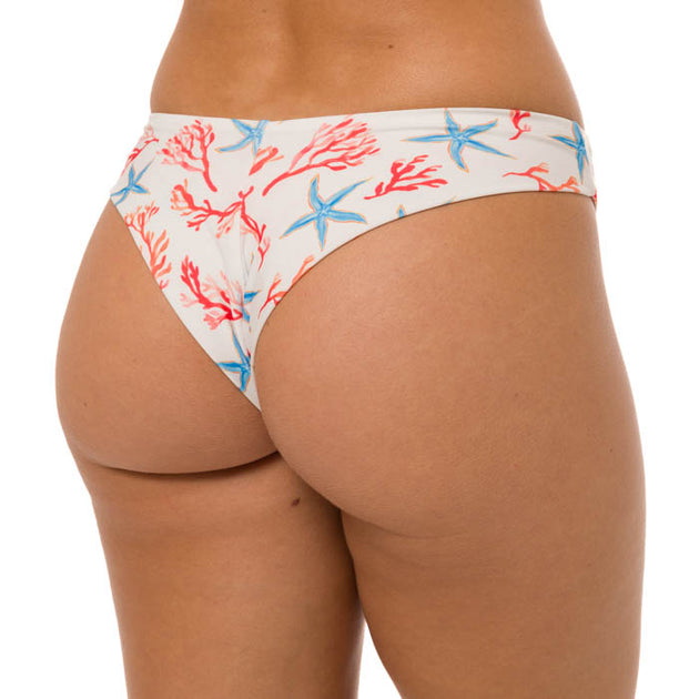White Starfish Brazilian Classic Thong Bikini Bottom – MARETOA BIKINIS USA