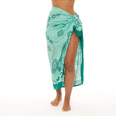 Mint Green Bali Swim Sarong Pareo Cover Up – MARETOA BIKINIS USA