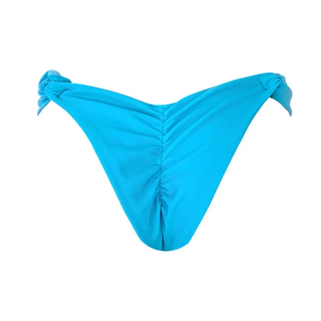 Solid Turquoise Blue Brazilian Bikini Bottom – MARETOA BIKINIS USA
